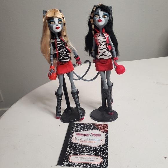 monster high | Toys | Monster High Werecat Twin Sisters Meowlody ...